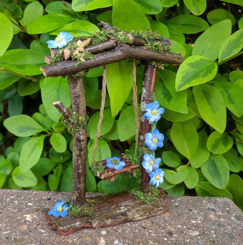 Blue Flowery Swing – Fairies of Tranquility